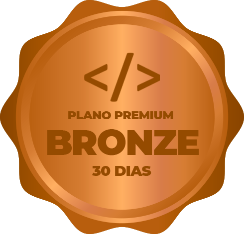 Plano Premium Bronze - 30 dias - Shop do Código