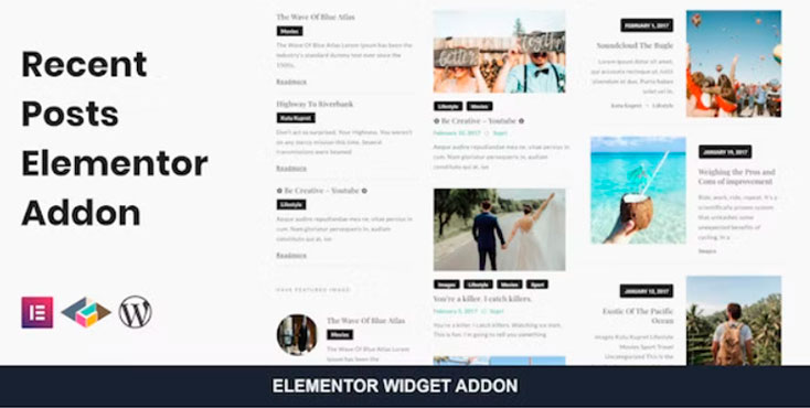 Recent Posts Elementor Addon - Shop do Código