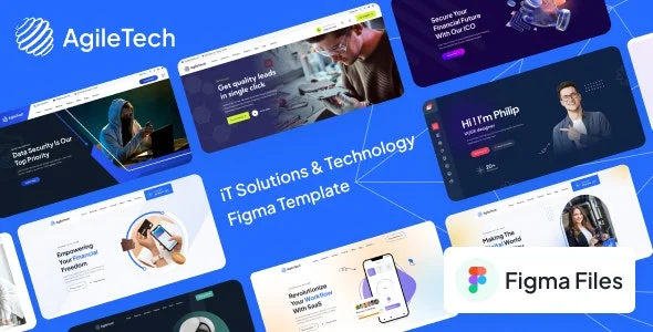 Agiletech – IT Solutions & Technology Multi-purpose Figma Template - Shop do Código